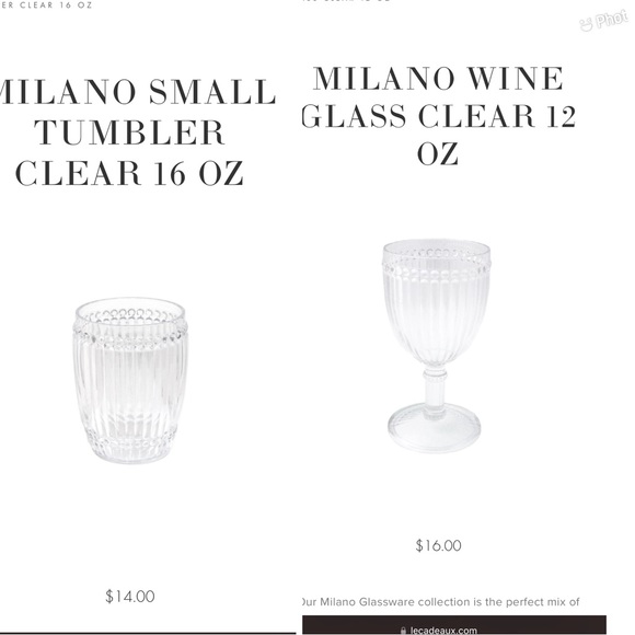 Kitchen | Le Cadeaux Milano Tumbler Wine Glass Bundle | Poshmark